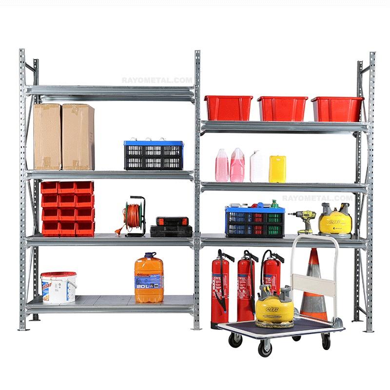 Rayonnage mi lourd plancher métallique - Rayometal